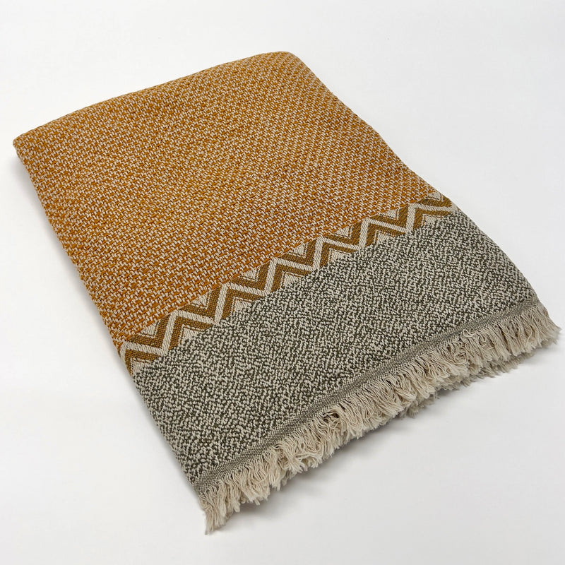 Dylan Linen and Cotton Turkish Throw Blanket – The Loomia